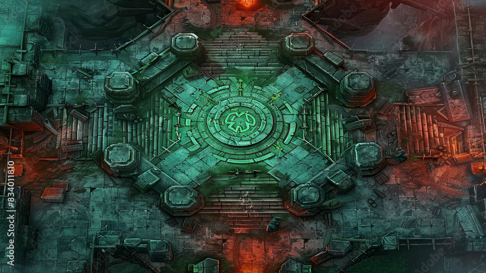 Crypt Battlemap DnD,RPG Map for Dungeons and Dragons,game background ...