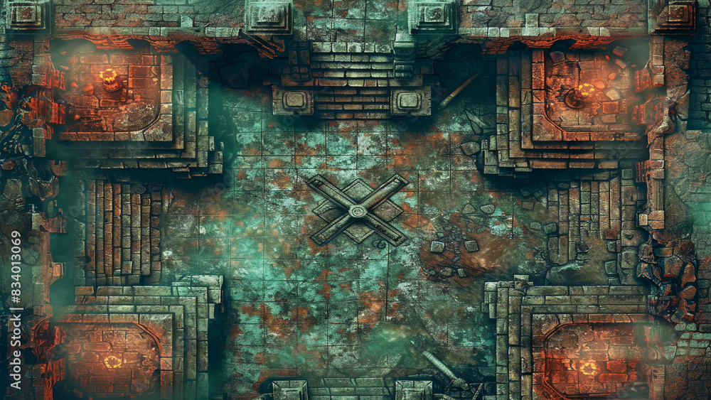 Crypt Battlemap DnD,RPG Map for Dungeons and Dragons,game background ...