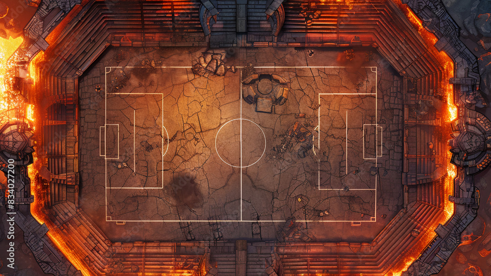 Soccer Stadium Battlemap DnD,game background,sport background stadium ...