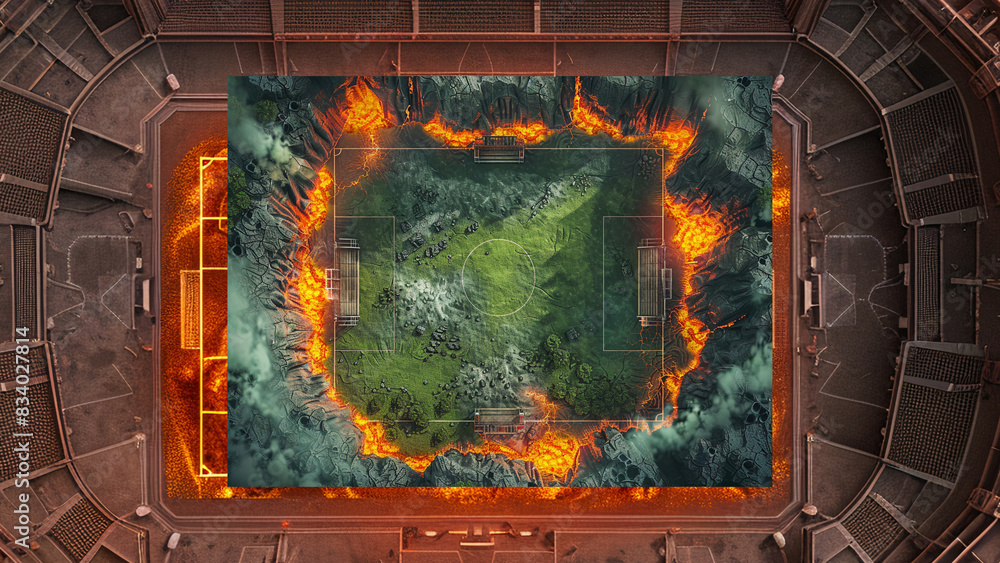 Soccer Stadium Battlemap DnD,game background,sport background stadium ...