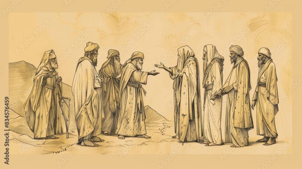 Biblical Illustration of Exodus 10: Plagues of Locusts and Darkness ...