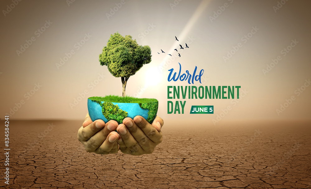 World Environment Day 2024 concept - Land restoration, desertification and drought resilience ...