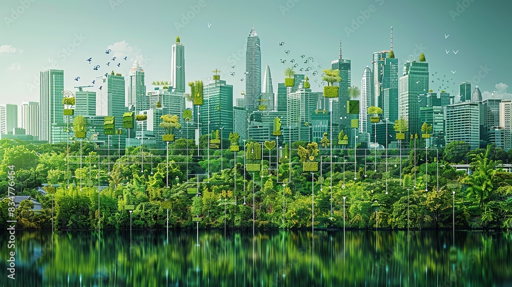 An infographic showing the carbon footprint of various human activities ...