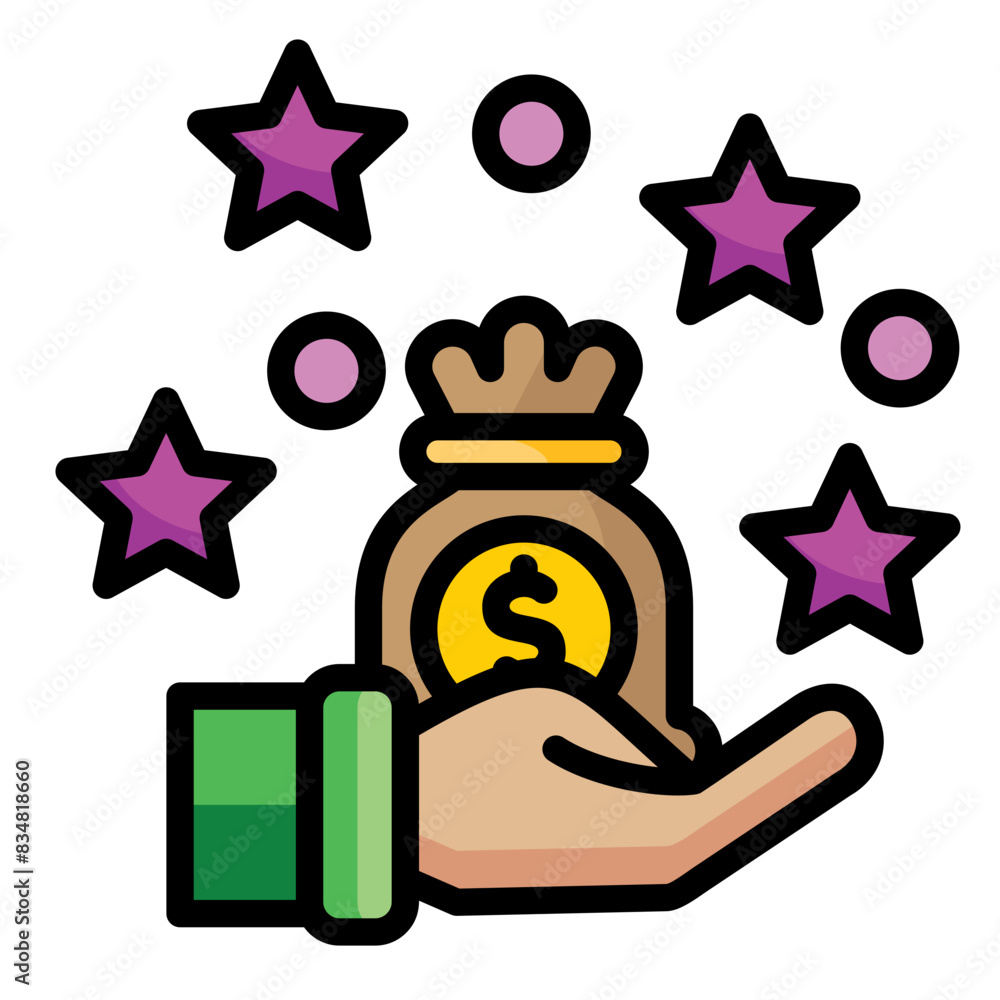 Fortune Icon Stock Vector | Adobe Stock