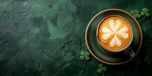 St. Patrick's Day Cup Of Coffee Free Stock Photo - Public Domain Pictures