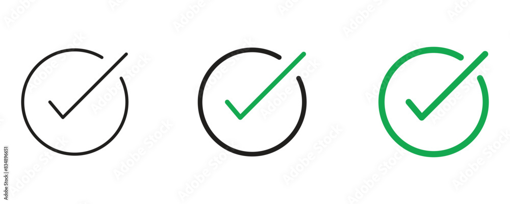 check box icon with correct, accept checkmark icons tick box checked, check list square frame ...