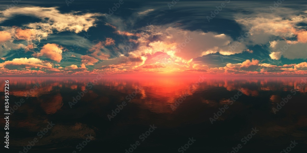 HDRI, high resolution map, environment map, Round panorama, spherical ...