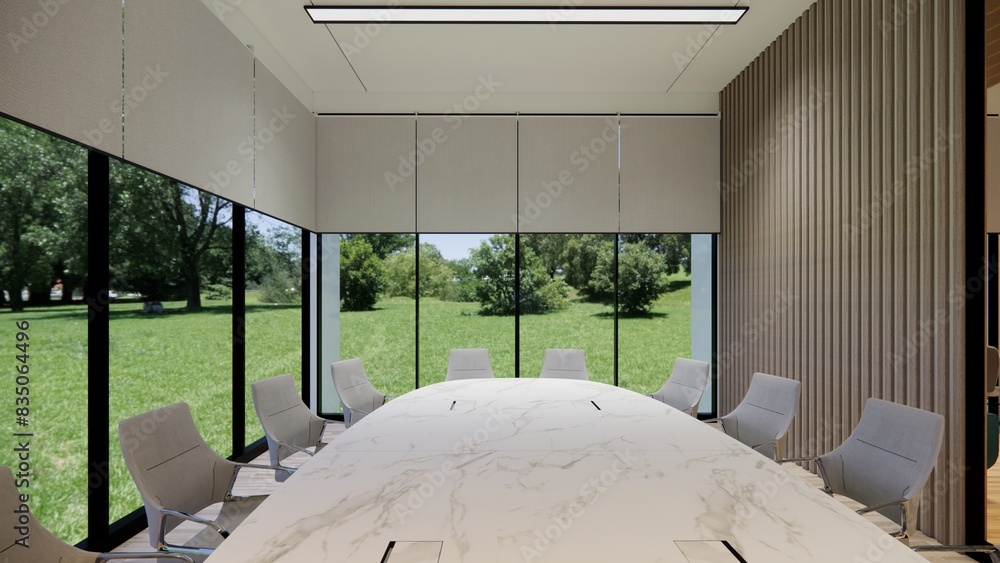 Interior Empty Modern Loft Office open space modern office.Modern open ...