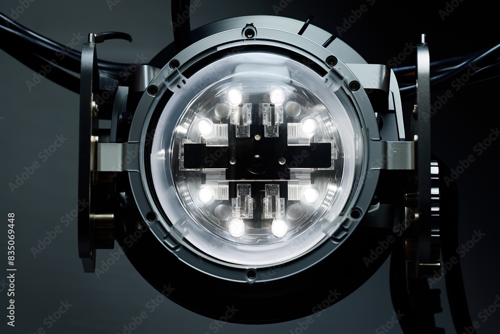 Genuine PHOTO STUDIO "Hot Lights" with "barn doors" on a tripod on a ...