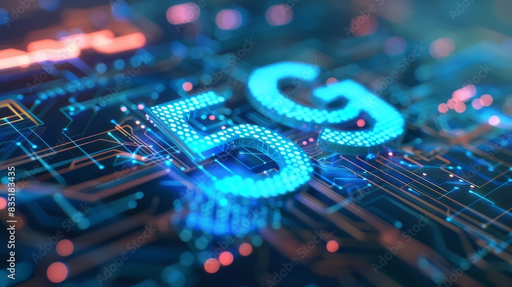 5g connection revealed on smart countryside Stock Illustration | Adobe ...