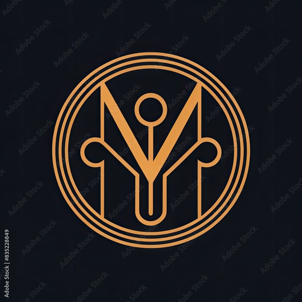 monogram logo modern. icon cool. design symbol iconic. desain art logo ...