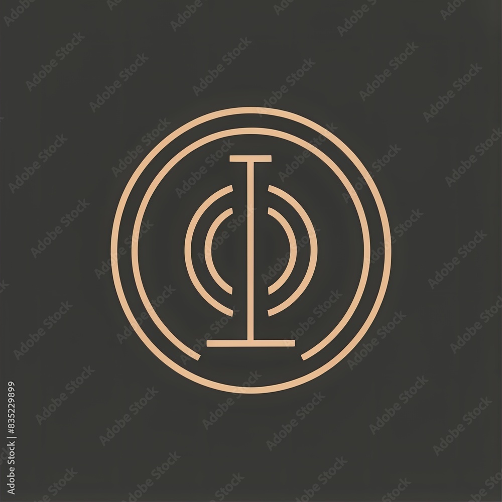 monogram logo modern. icon cool. design symbol iconic. desain art logo ...