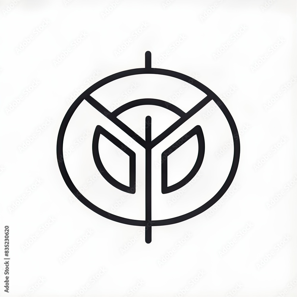 Ilustración de Stock monogram logo modern. icon cool. design symbol ...