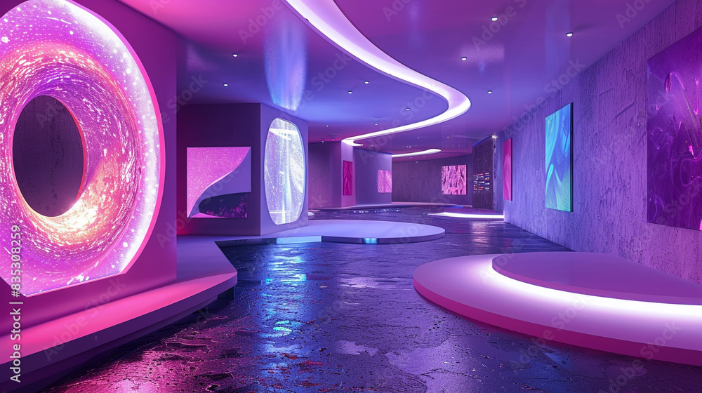 Modern Avant Art Gallery design with innovative sound art installations ...