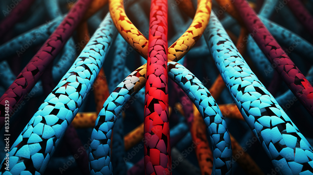 Chromosome Background - 3D Illustration of X and Y Chromosomes ...