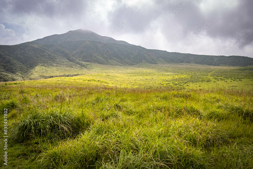 Mount Eboshi, Eboshidake Near Mount Aso, Kyushu, volcano, caldera ...