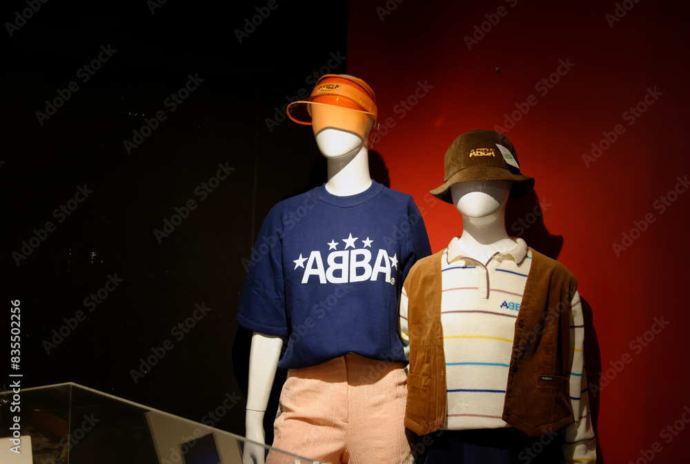 Stockholm, Sweden; ABBA Memorabilia Display: Iconic Merchandise at the ...