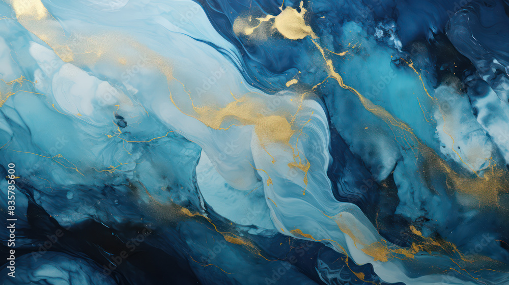 Marble with golden and blue natural texture background. Granite Marble ...