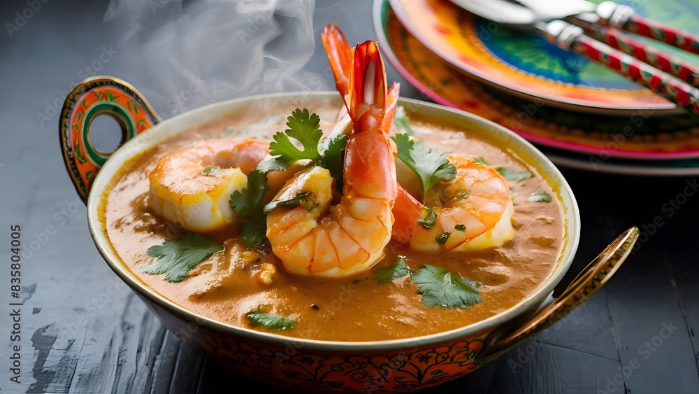 Shrimp malai curry, photo, image, pic, Shrimp malai curry picture, full ...