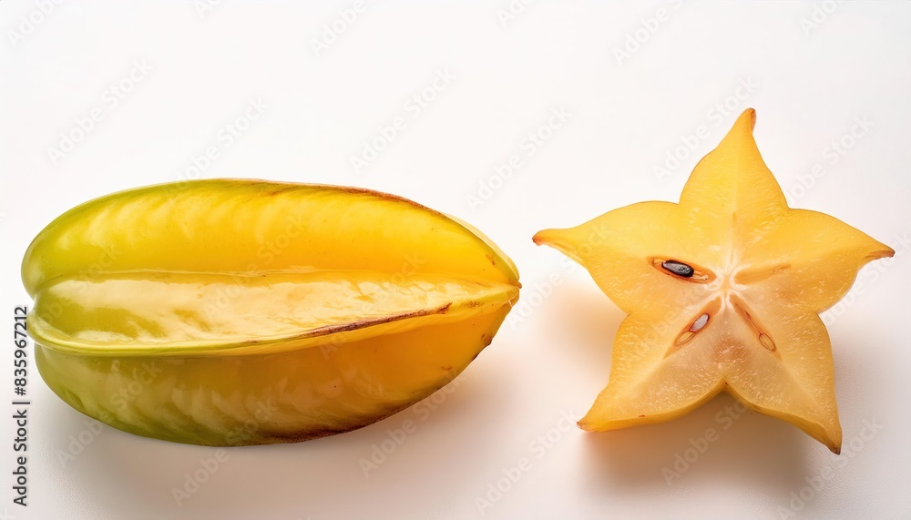 Carambola, also known as star fruit - Averrhoa carambola - a species of ...