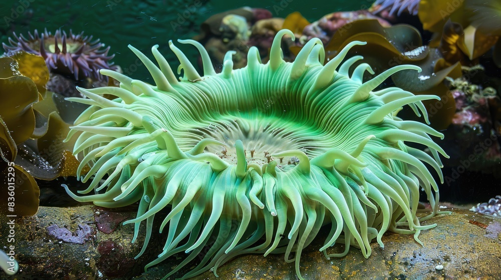 Species of intertidal sea anemone known as the Anthopleura ...