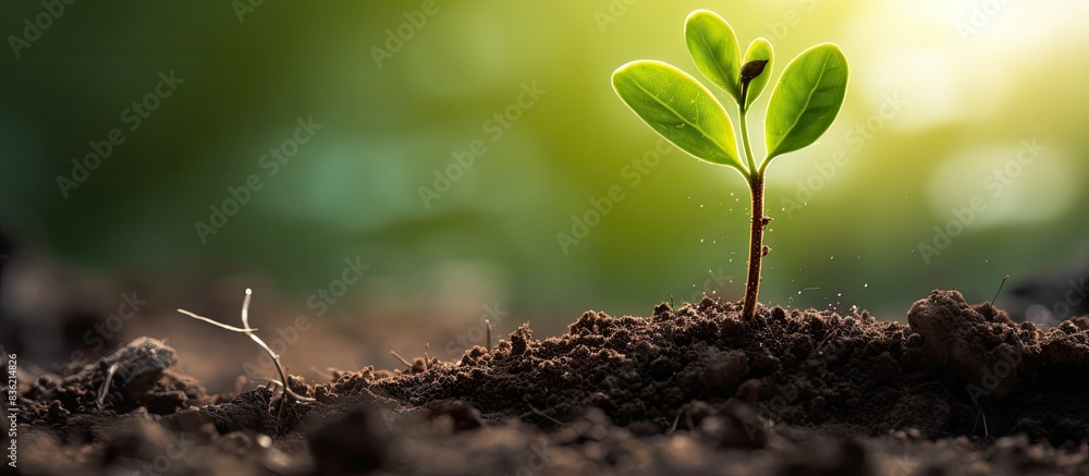 Displaying the growth stages of plants and their development in a ...