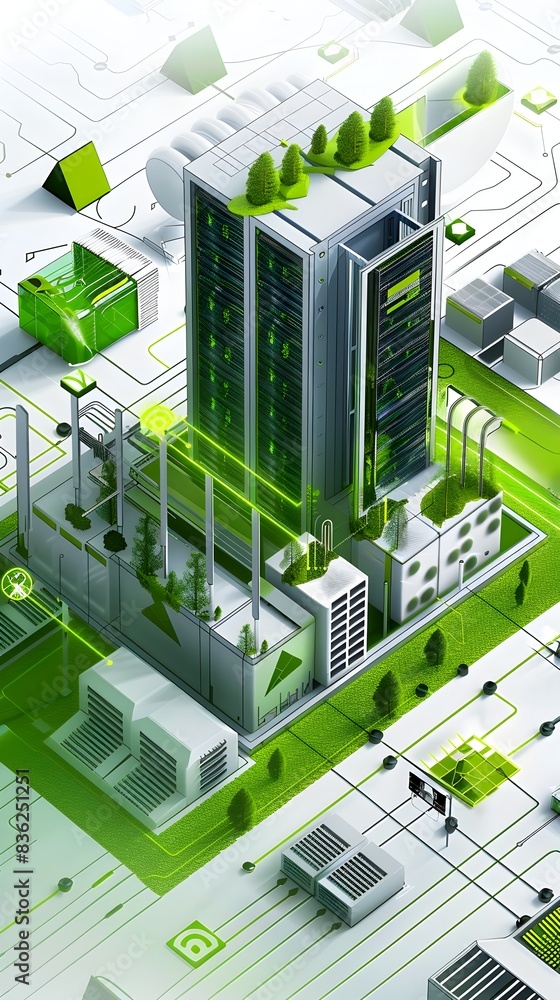 Eco Friendly Data Center Architecture with Sustainable Green Elements ...