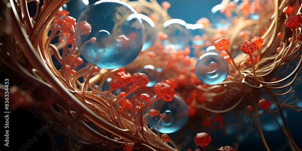 Explore the intricate world of bacterial cellular life through a unique ...