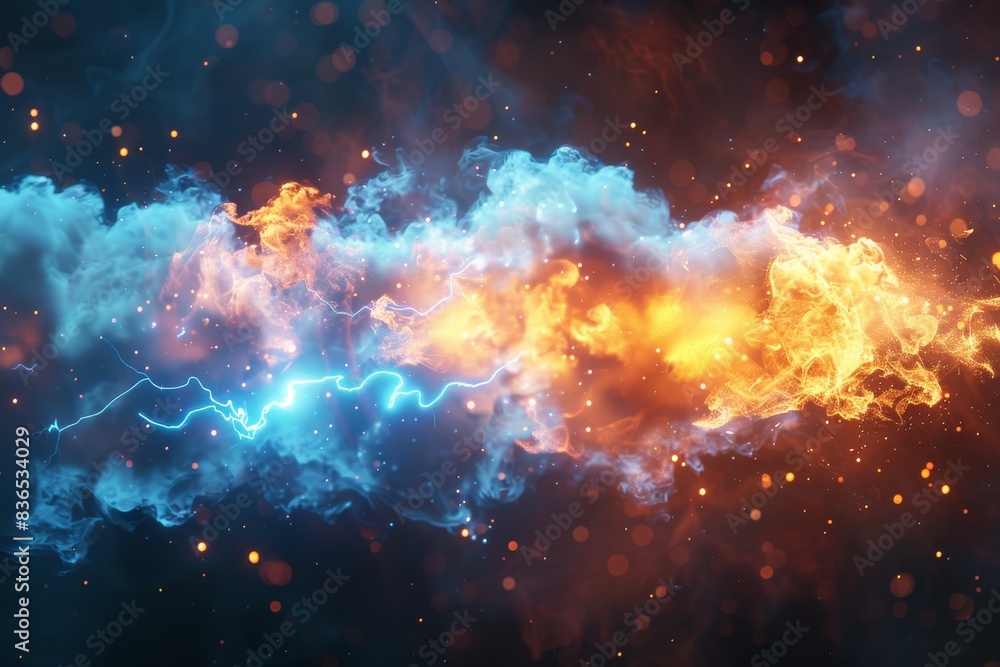 A dynamic scene depicts a magic explosion, resembling a bomb boom game ...