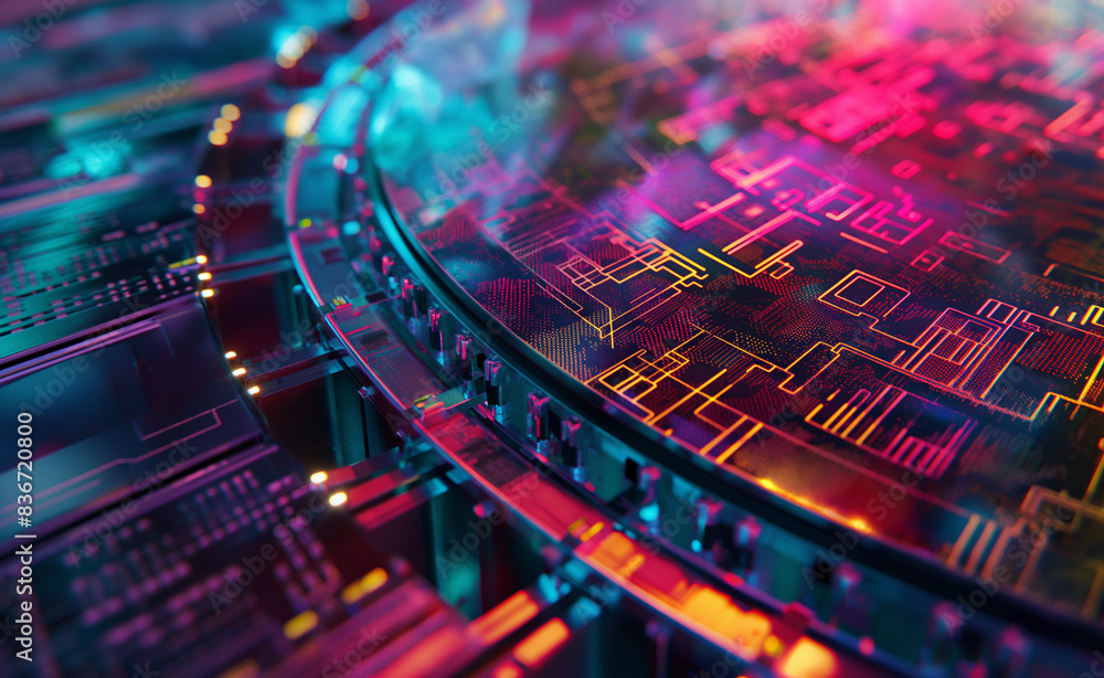 Atomic layer deposition process in AI chip production, highlighting the ...