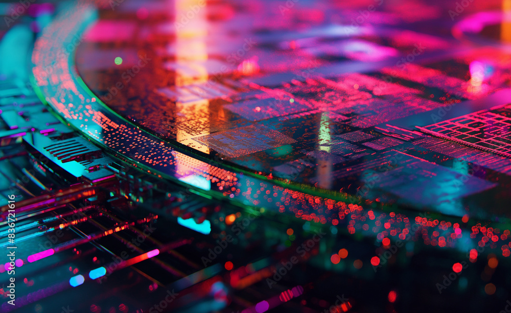 Atomic layer deposition process in AI chip production, highlighting the ...