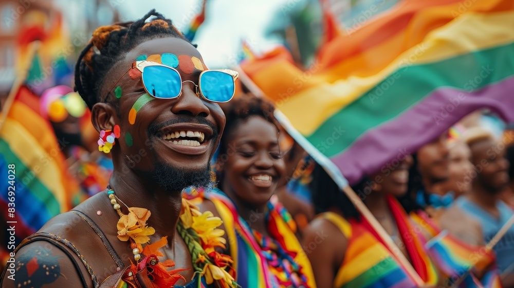 A diverse group of people including LGBTQ individuals and allies ...