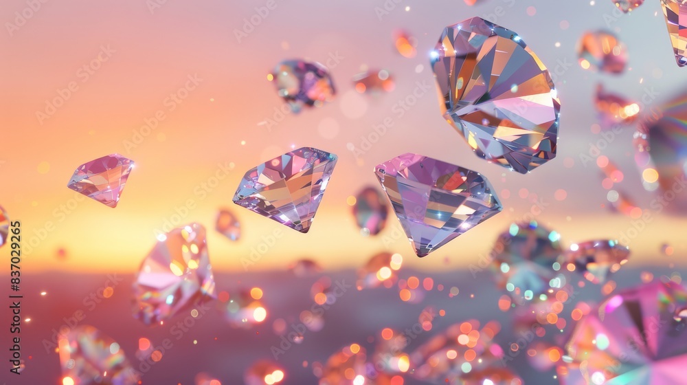 3D Illustrate of An elegant background showcasing a 3D array of ...