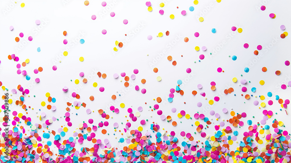 confetti on lower border with free space Stock Illustration | Adobe Stock