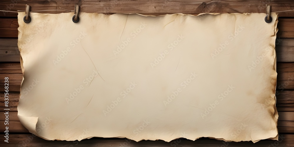 Illustration Stock old torn and grunge poster paper sheet announcement ...
