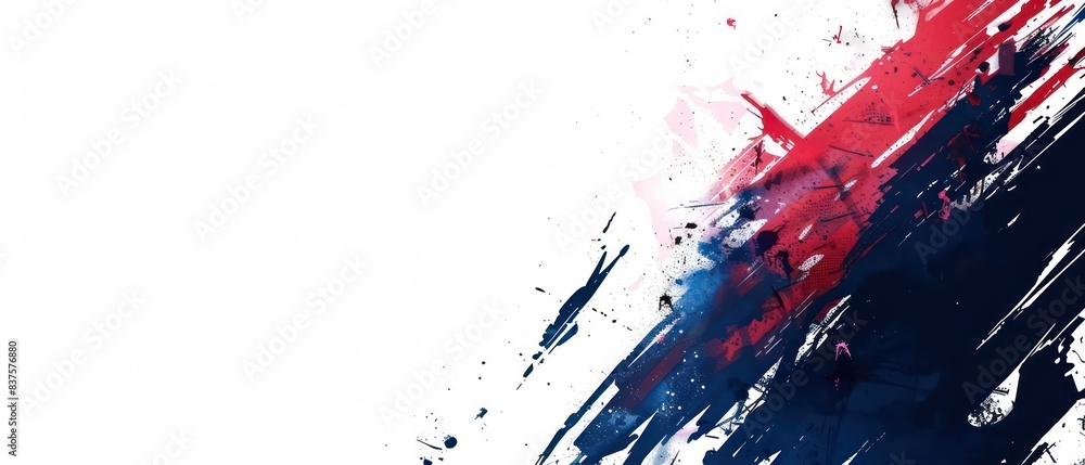 broken brushstroke neon-punk livestream overlay border template in the ...