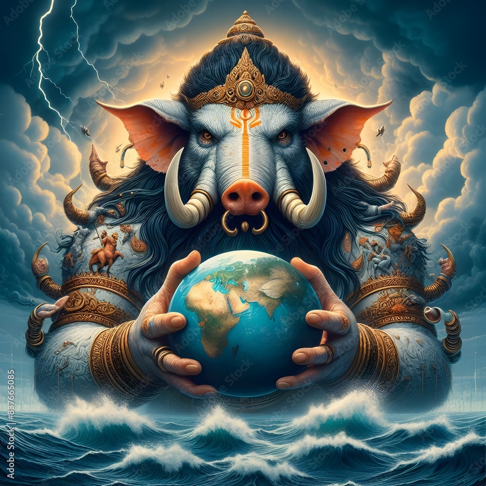 Varaha avatar of Vishnu | Varaha, the 3rd avatar of Lord Vishnu | The ...