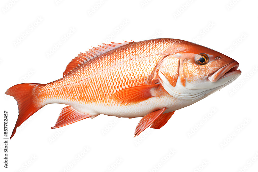 Single northern red snapper isolated on cut out PNG or transparent ...