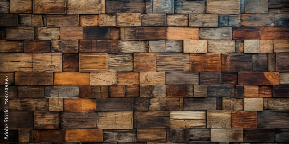 Wood background. Modern wooden facing background. Dark wooden banner ...