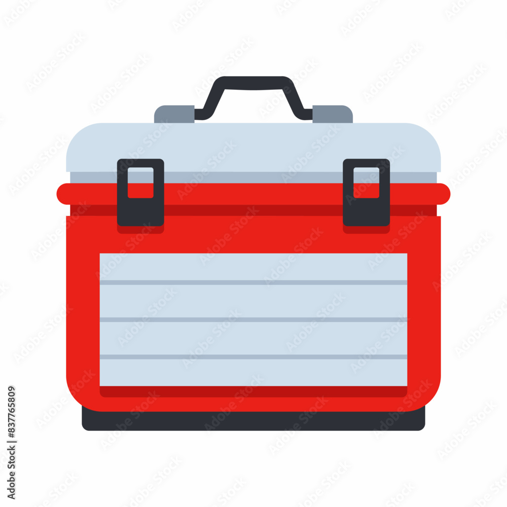 Tool box with drawers vector cartoon illustration isolated on a white ...