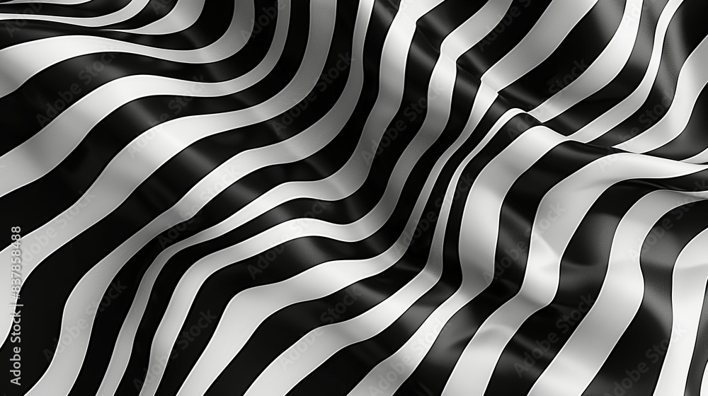 Zebra stripe pattern in high contrast black and white, artistically ...
