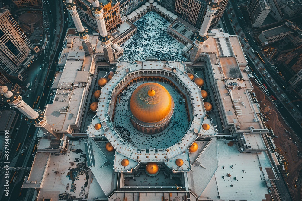 Illustration Stock Kaaba in Masjid Al Haram in Mecca Saudi Arabia, The ...