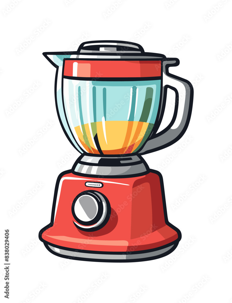 Cartoon kitchen blender appliance utensil. Electric Shaker machine ...