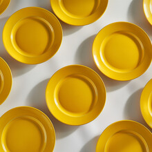 Yellow Plates Free Stock Photo - Public Domain Pictures