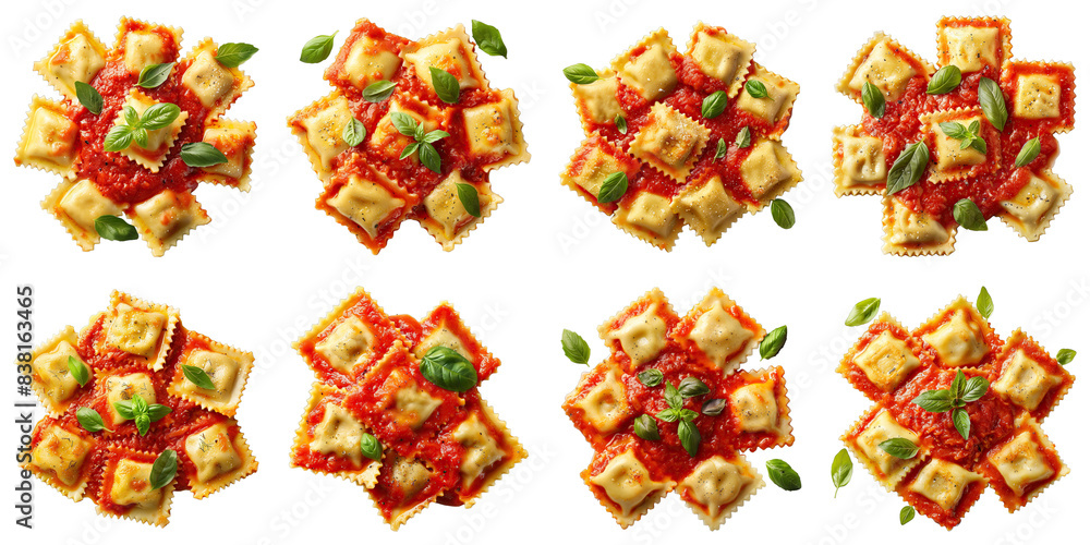 Collection of Ravioli With Tomato Sauce isolated on transparent png ...