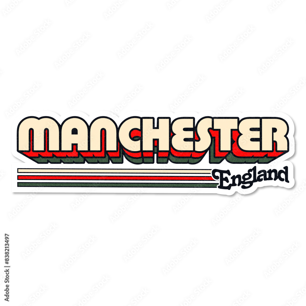Cool vector striker design with the city name Manchester, England, in a ...
