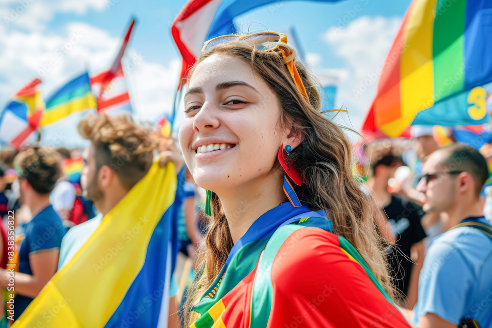 International fans from different countries celebrate the 2024 Olympic ...