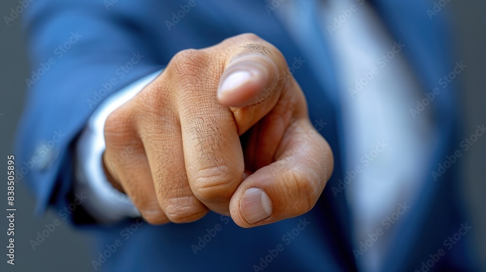 Manage Your Risk. Risk Management. A close-up of a hand pointing ...