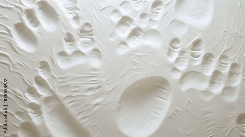 Detailed baby footprint textures in high resolution with realistic ...