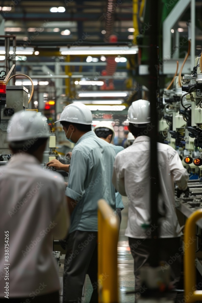 Professional Photography of QC inspectors conducting visual inspections ...